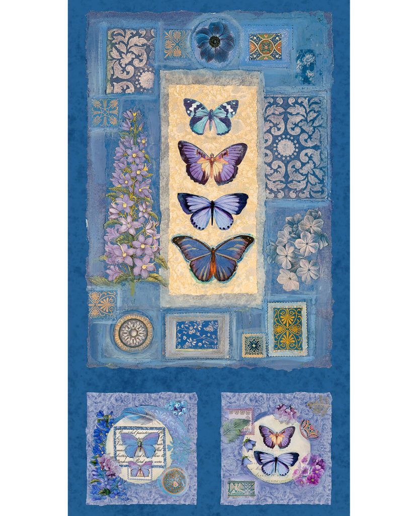 Blank Quilting Victoria: 24″ Banner Panel – Royal #23-7979 | Quilt ...