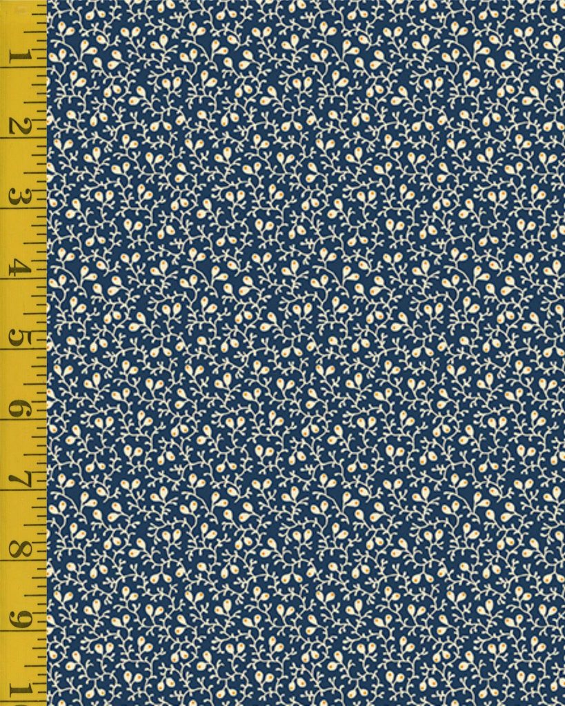 Andover Fabrics Indigo Cheddar II: Berry Vine – Indigo #25-1253 | Quilt ...