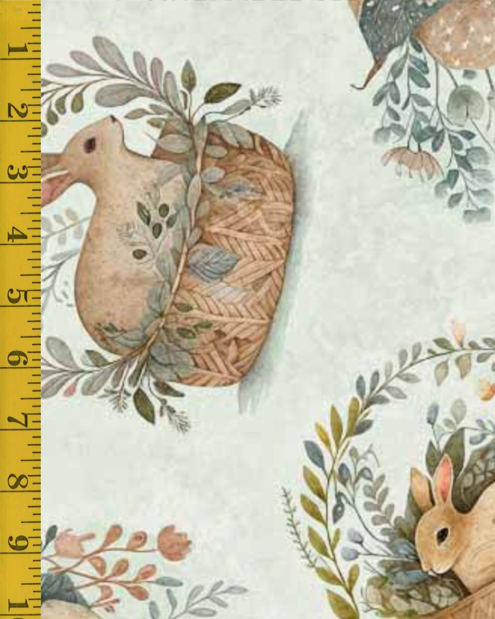 Qt Fabrics Cotton Tails: Rabbit & Basket Toss – Sage #25-6520a | Quilt ...