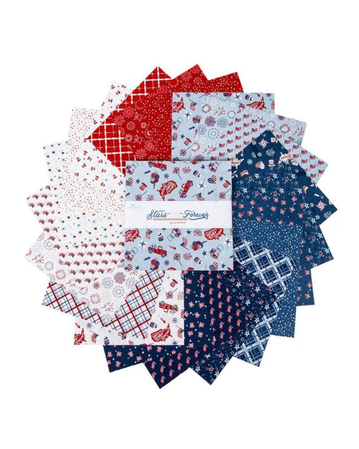 Stars and Stripes Forever 10 Inch Stacker, 42 pcs – 25-8543 | Quilt ...